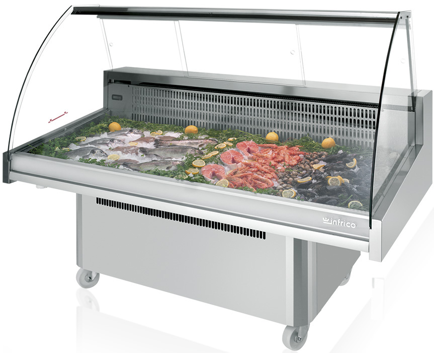 Fish Display Refrigerator 195,5 x 90 cm VML18 INFRICO Spain | KitchenPRO