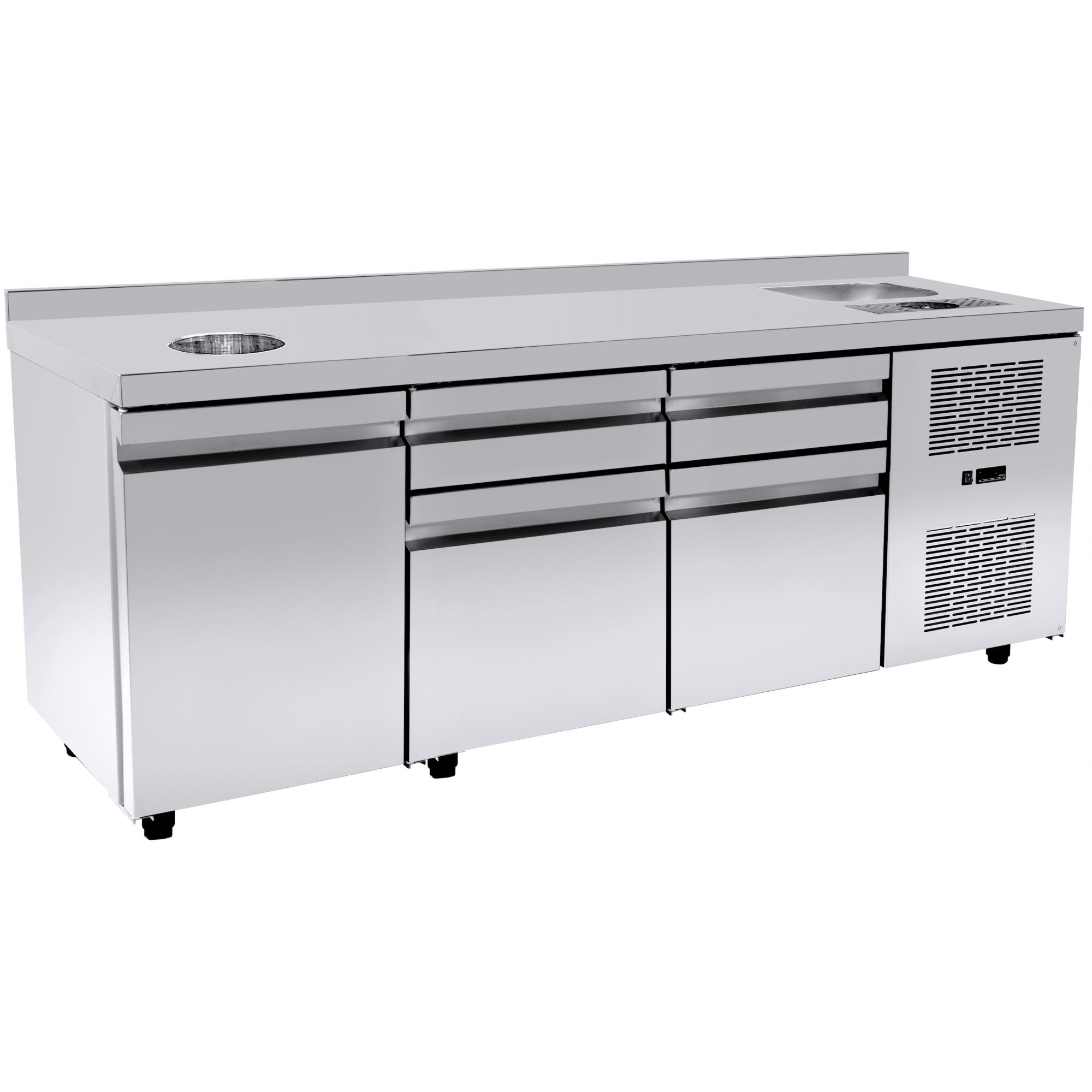 Refrigerated Coffee Station 179 cm CS RE 179M, NIKI INOX Greece ...