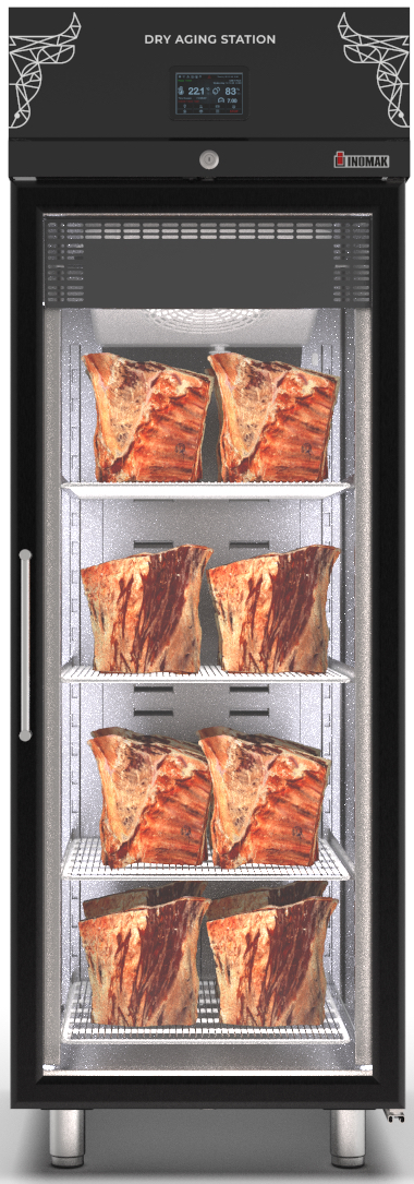 Επαγγελματικό Ψυγείο Ωρίμανσης Κρεάτων DRY172/MEAT Black INOMAK Ελλάδος | KitchenPRO