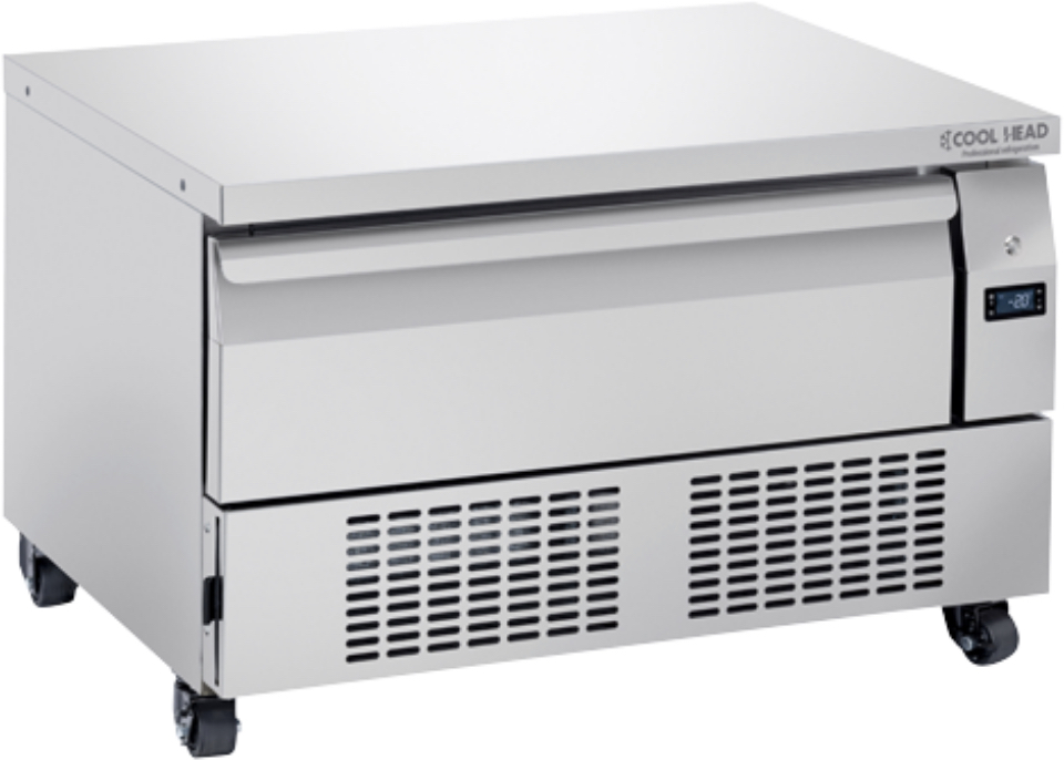 Wheeled Refrigerated Counter - Cooler or Freezer 90,5 x 70 cm 1 Drawer ...